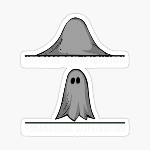"Normal Distribution - Paranormal Distribution" Sticker by ...
