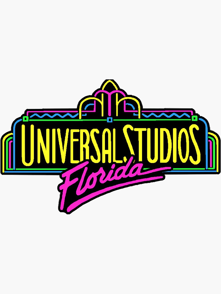 "Universal Studios Florida V2" Sticker by Renovationsxc | Redbubble