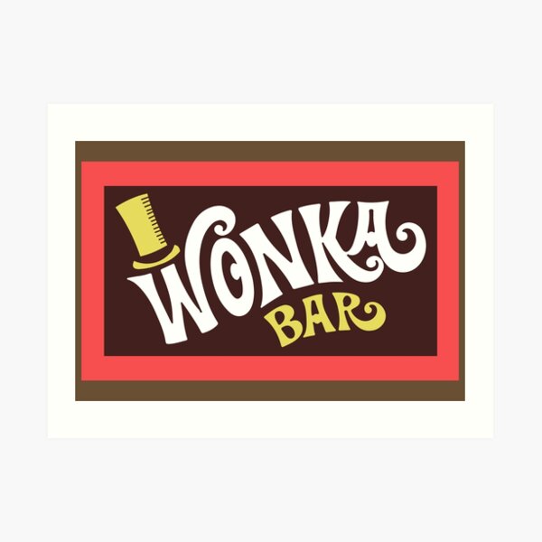 "Willy Wonka Bar Logo" Art Print for Sale by tvshowtshirts | Redbubble