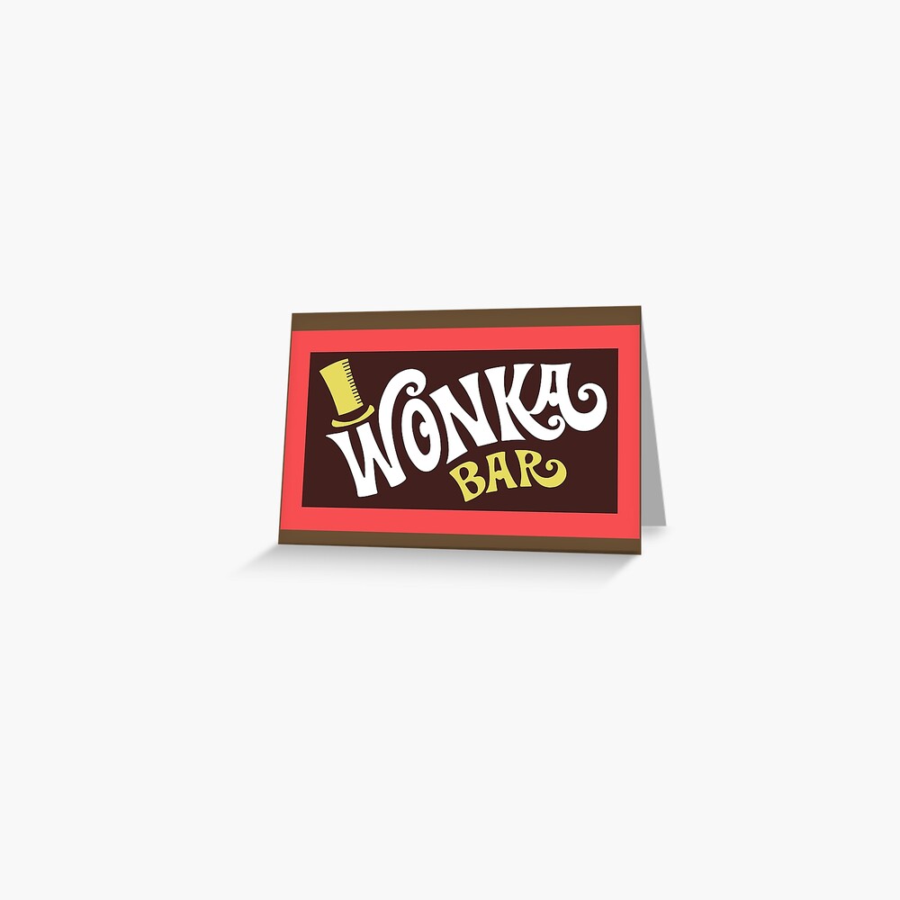 "Willy Wonka Bar Logo" Greeting Card by tvshowtshirts | Redbubble