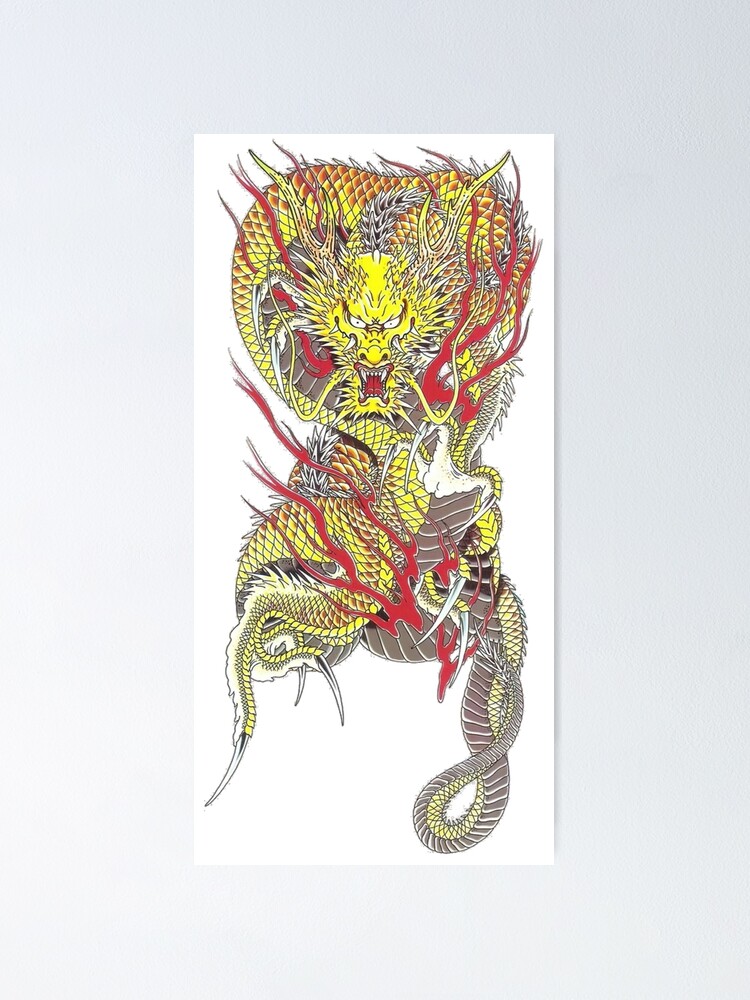"Yakuza Ryu Ga Gotoku Ryuji Goda Dragon Tattoo" Poster for Sale by ...