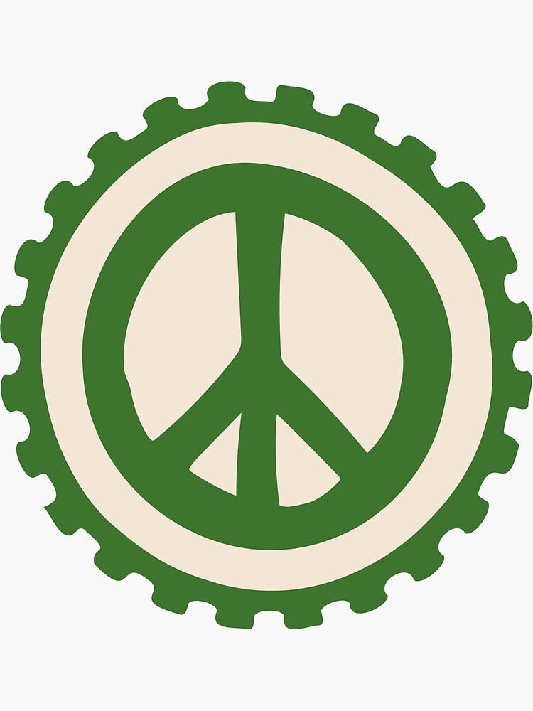 "Abstract Peace Icon" Sticker by asymmetrickid | Redbubble