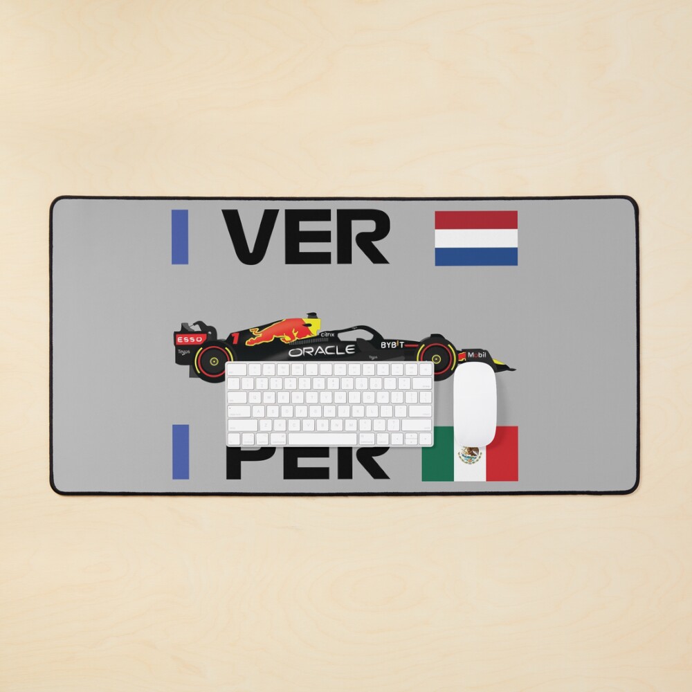 "Sergio Perez Max Verstappen F1 Team car 2022 RB18 Bull F1 " Mouse Pad ...