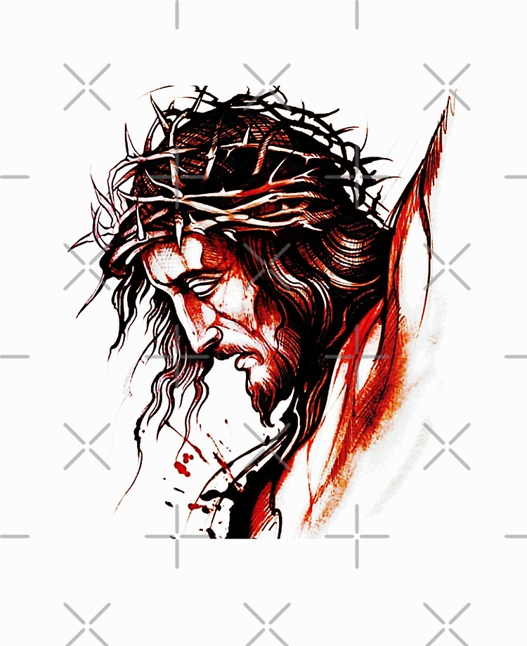 " The Face of Jesus-Drawing" iPad Case & Skin for Sale by shaggydawgg ...