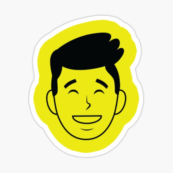 "T-Shitr Smile" Sticker by KyaraStore | Redbubble