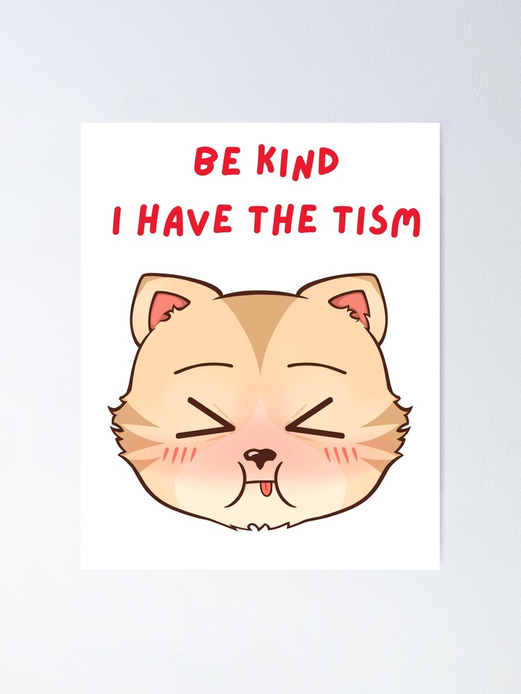 "Funny Be Kind I Have The Tism Confused Cat" Poster by GGTHEREDPRINCE ...