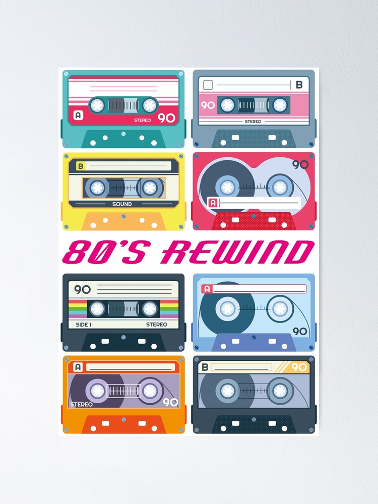 "80's Rewind" Poster for Sale by Jools-57 | Redbubble