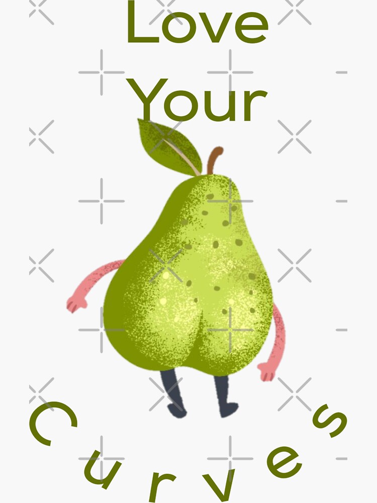 "Love Your Curves Funny " Sticker by Mandalinoart | Redbubble
