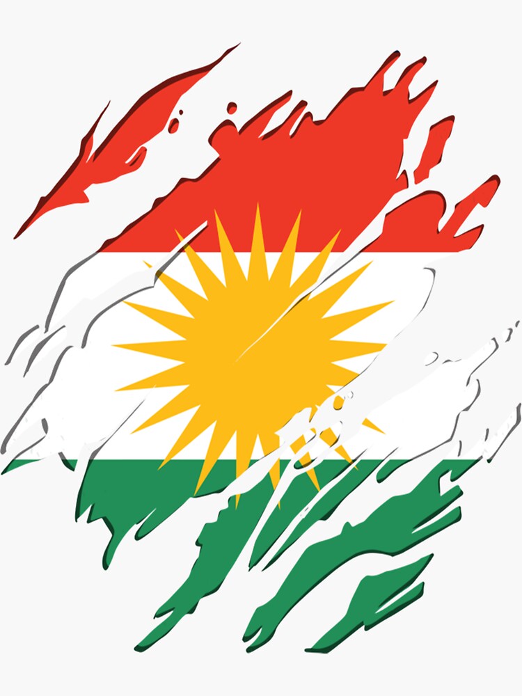"Her Biji Kurdistan Flag Kurde" Sticker for Sale by TARABENNIE01 ...