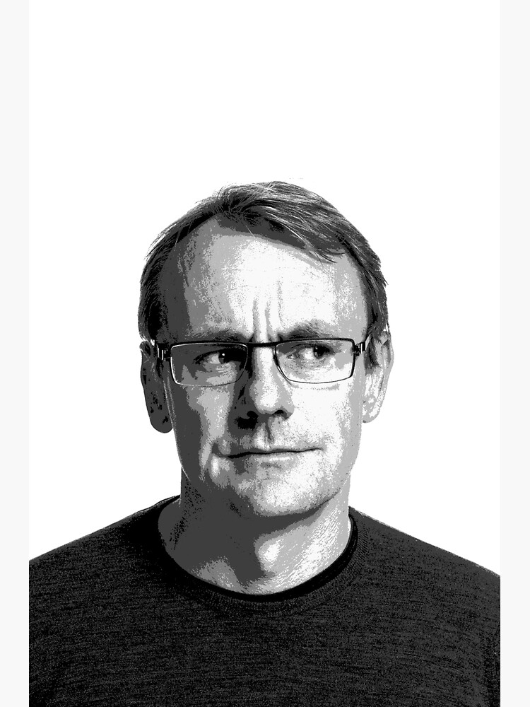 "Sean Lock Black & White Pop Art Portrait Painting" Poster for Sale by ...