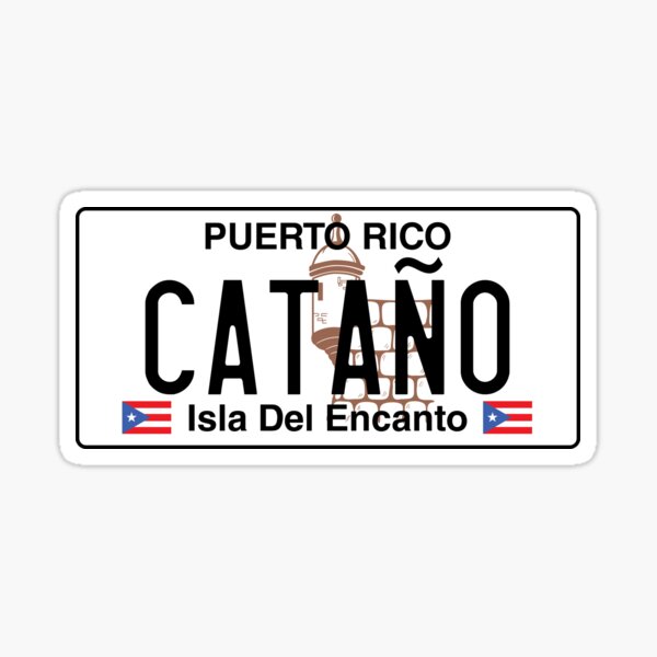 "PR Plate - Cataño" Sticker for Sale by snxworld | Redbubble