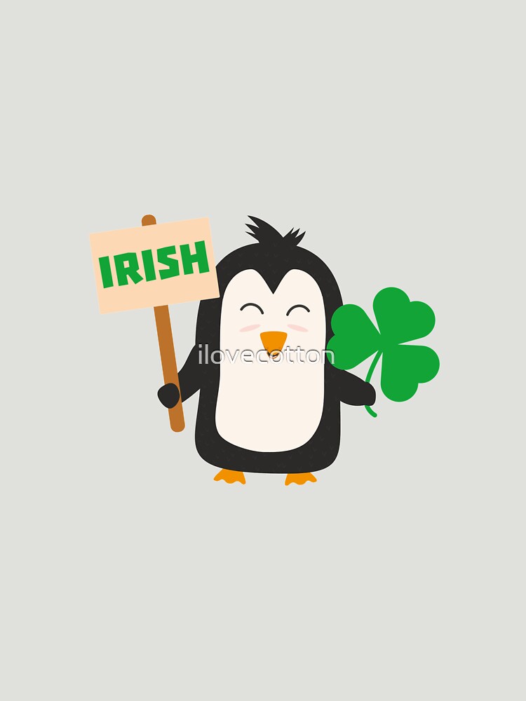 "Irish Penguin with shamrock Rjib4" T-shirt for Sale by ilovecotton ...