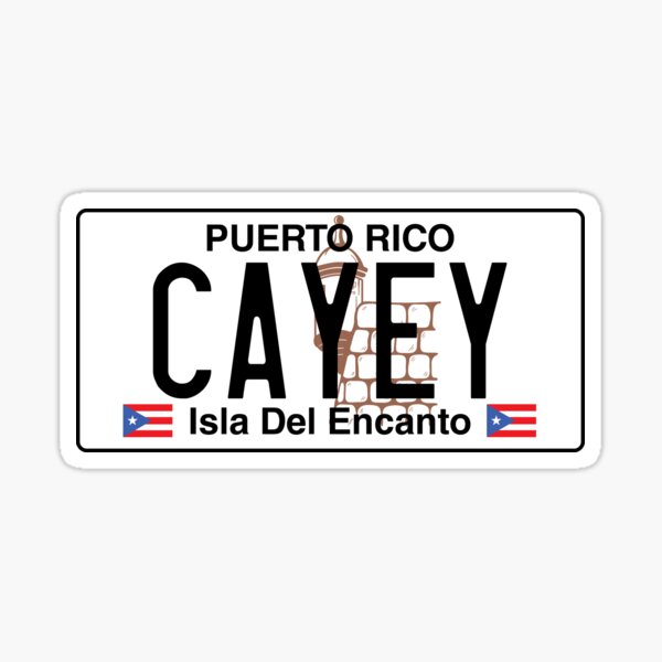 "PR Plate - Cayey" Sticker for Sale by snxworld | Redbubble