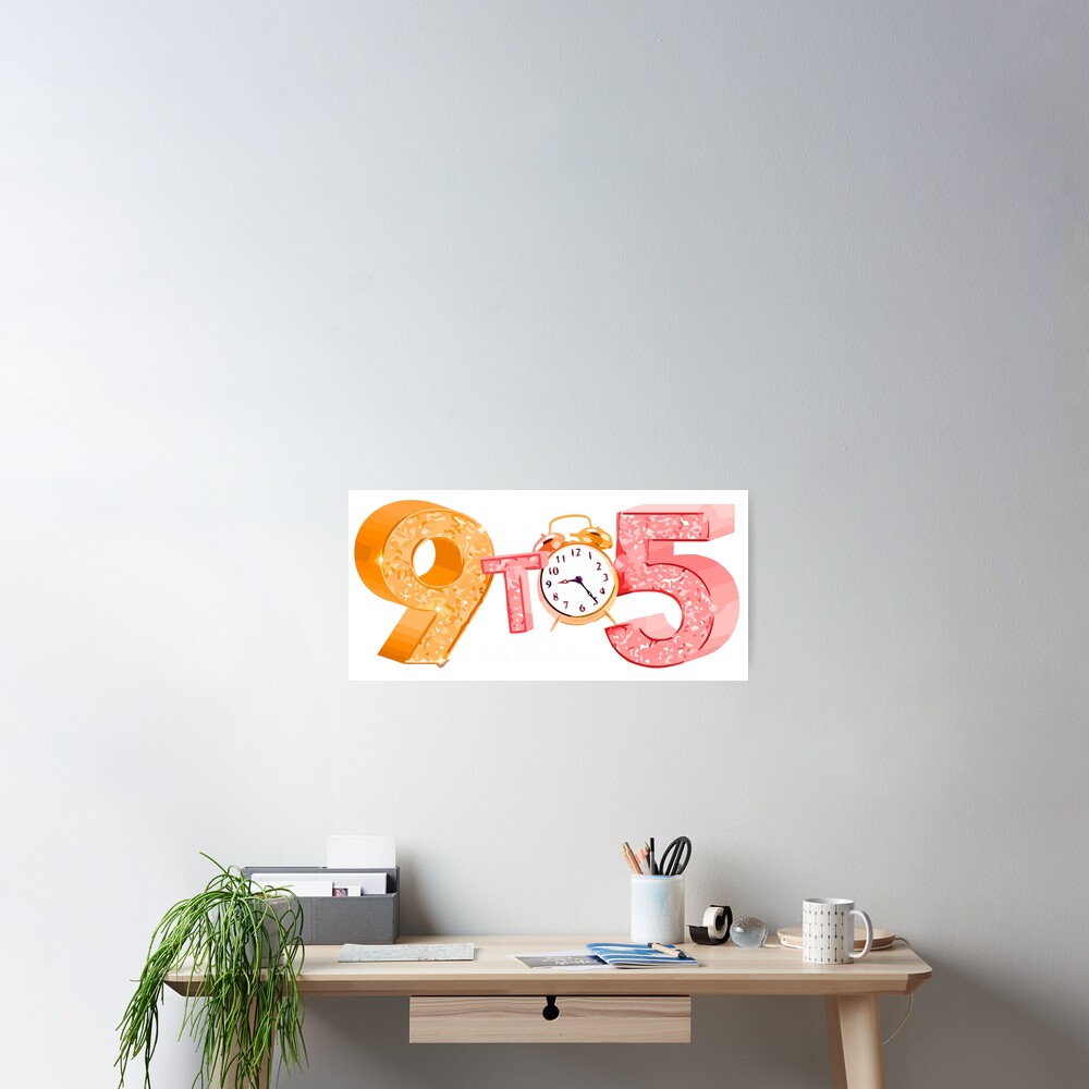 "9 to 5 logo" Poster for Sale by Leyzel | Redbubble