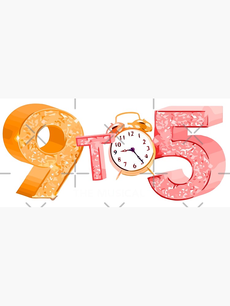 "9 to 5 logo" Poster for Sale by Leyzel | Redbubble