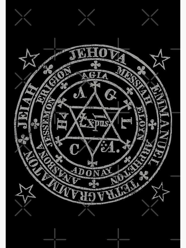 "The Great Magic Circle of Agrippa, Magical, Occult. Alchemy Symbol ...