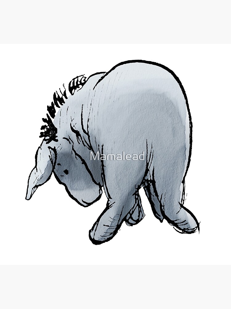 "Classic Winnie the Pooh - Eeyore lost his tail." Art Print for Sale by ...