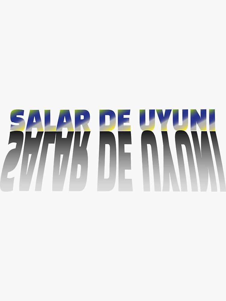 "salar de uyuni" Sticker for Sale by seunghu | Redbubble