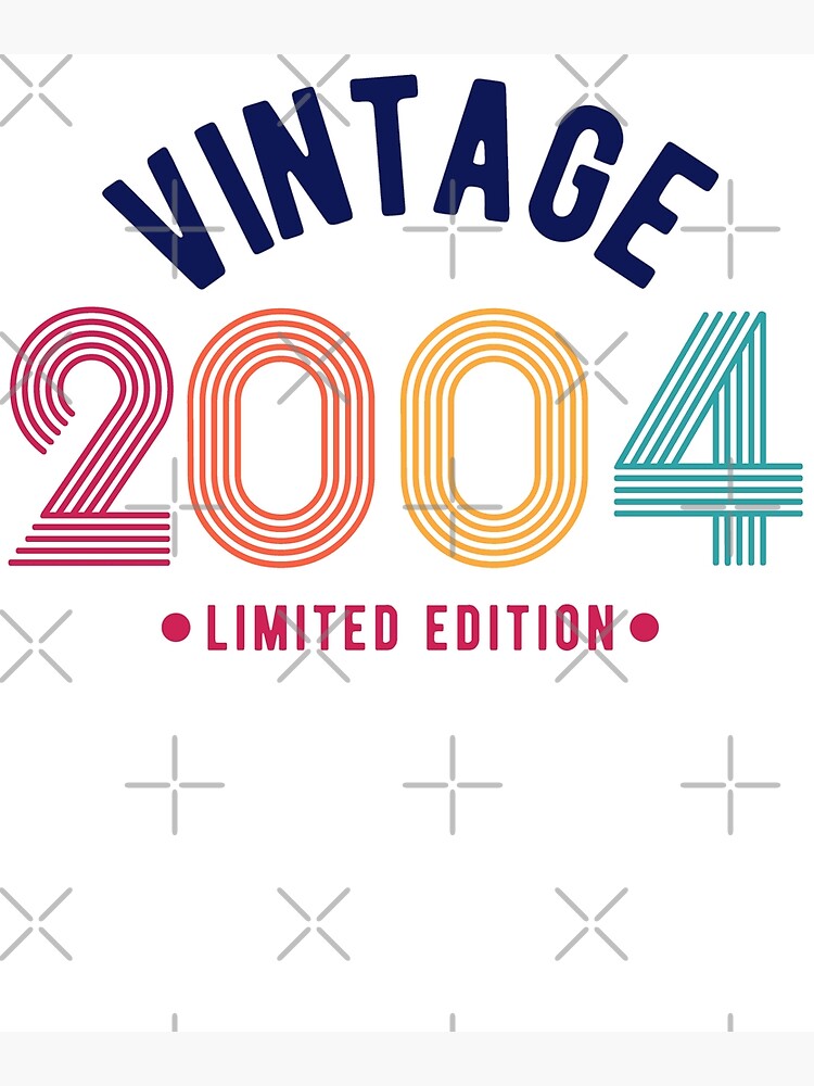 "Vintage 2004 Limited Edition | 18th Birthday Gift | 18 years old | All ...