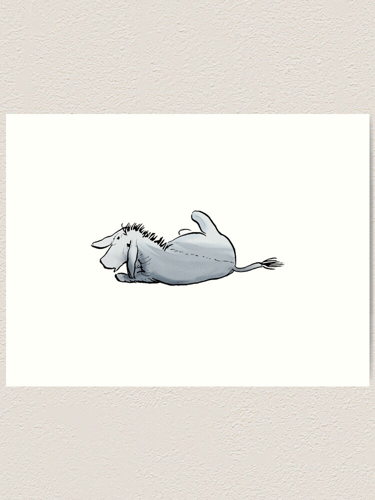 "Classic Winnie the Pooh - Eeyore lost his tail." Art Print for Sale by ...