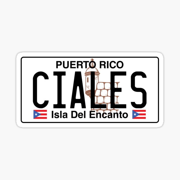 "PR Plate - Ciales" Sticker for Sale by snxworld | Redbubble