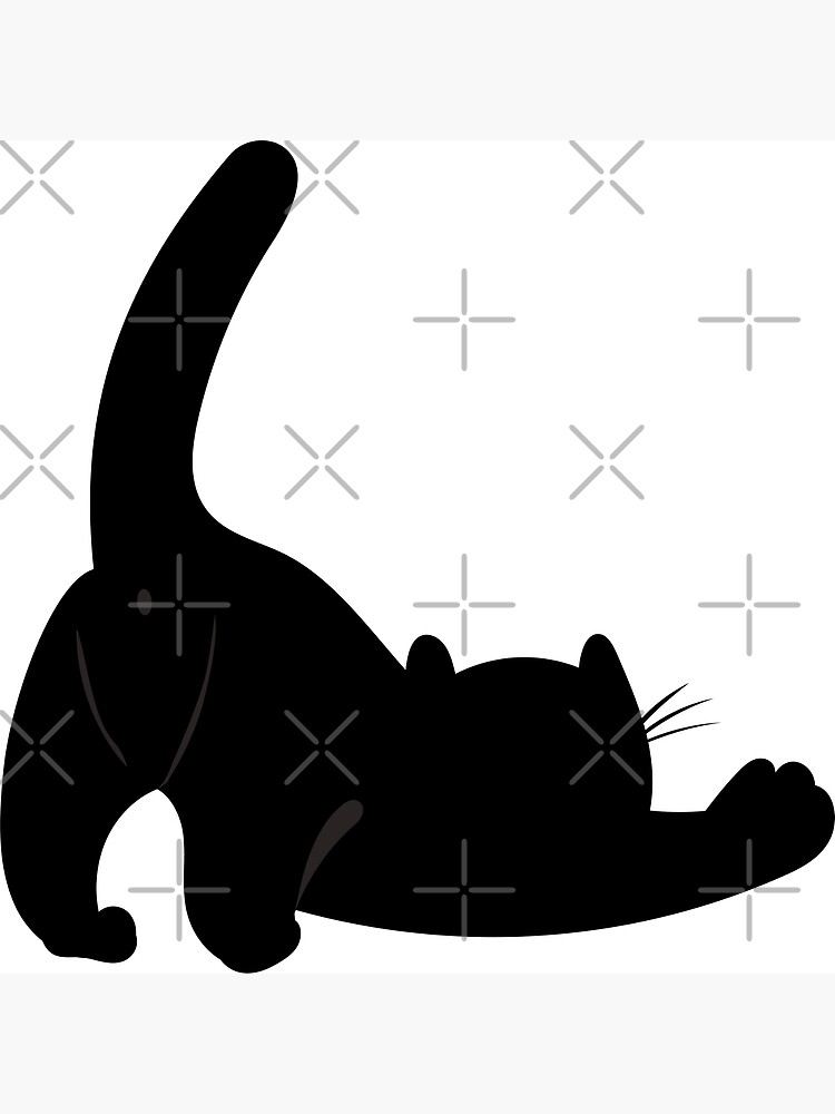 "Silhouetto Of A Catto, 7" Art Print for Sale by madsartnpics | Redbubble