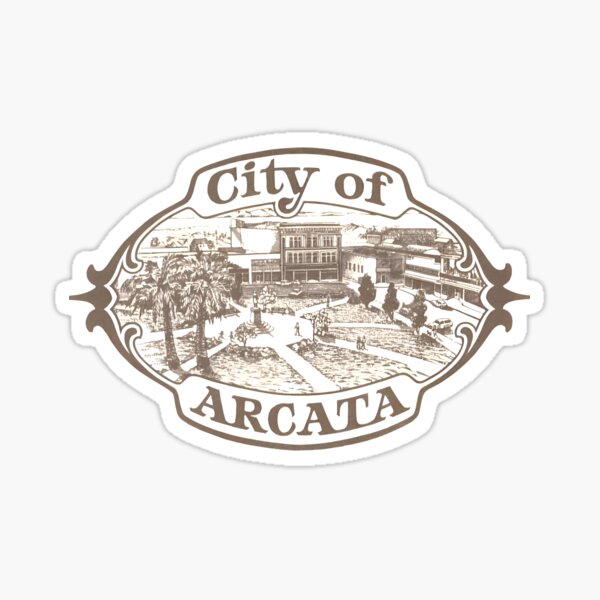 "Official seal of the city of Arcata, California" Sticker by DurarStore ...