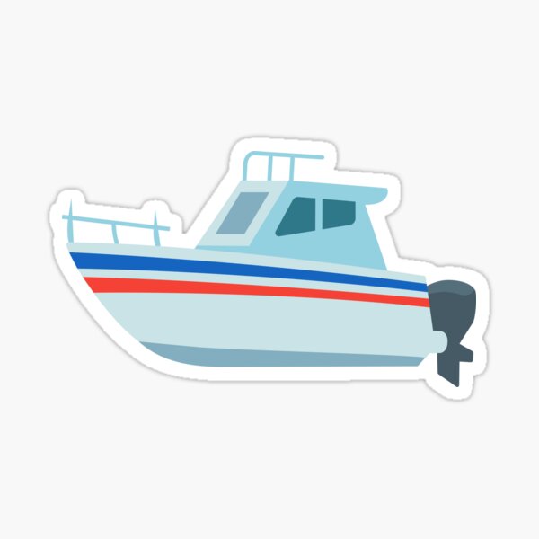 "Motor Boat" Sticker by MKMemo1111 | Redbubble