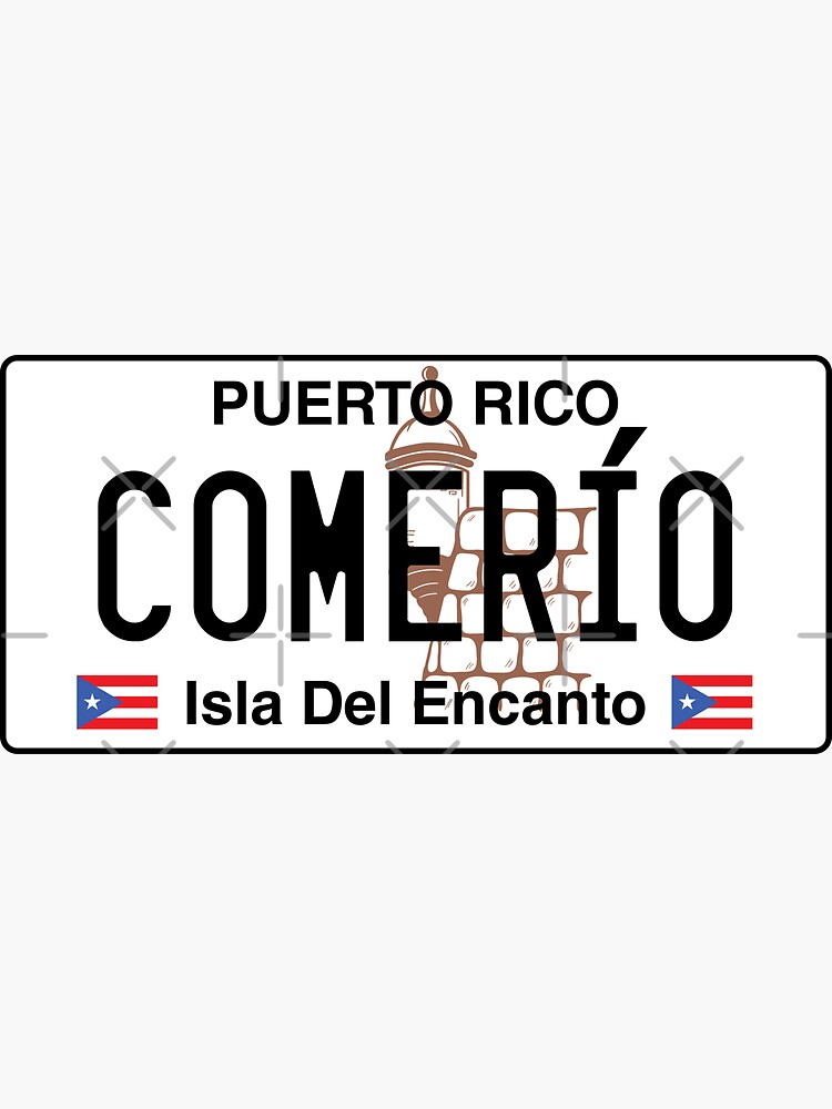 "PR Plate - Comerío" Sticker for Sale by snxworld | Redbubble