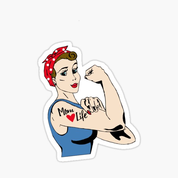 "Strong mom strong woman " Sticker by muml | Redbubble