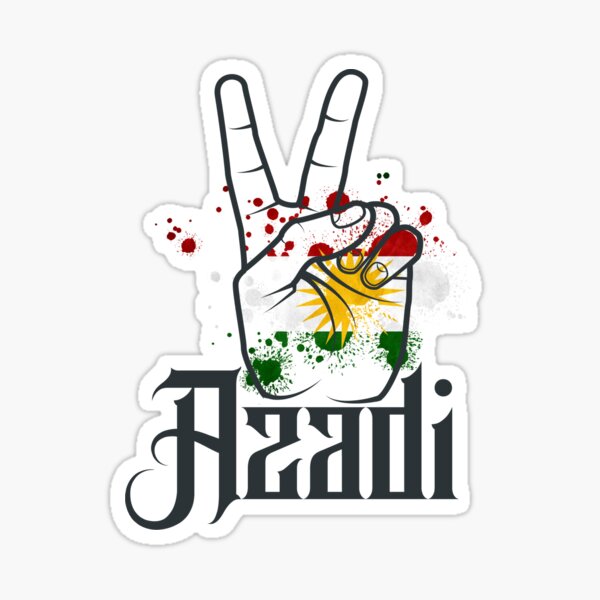 "Kurdistan - Azadi" Sticker by DesignDS | Redbubble
