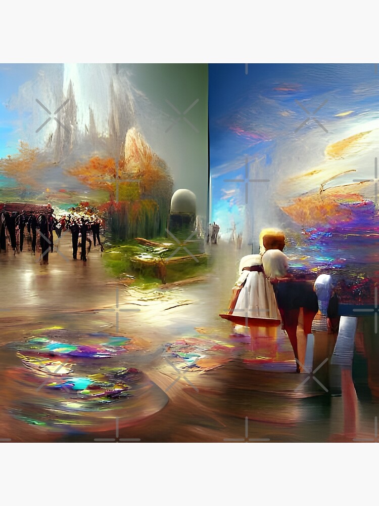 "AI Generated Art, Seeing through time and space" Poster for Sale by ...