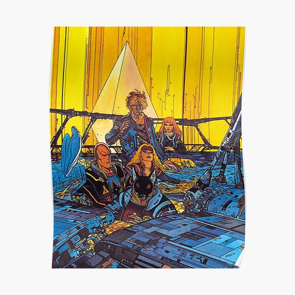 Póster «the incal,moebius,jodorowsky,hq,ship,john difool,anima,soluna ...