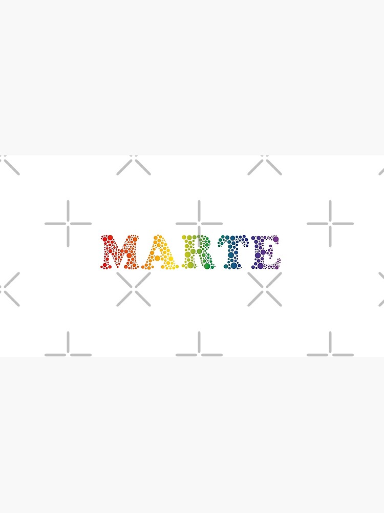 Marte Name - Fun Rainbow Bubbles LGBT Pride Design Premium Matte ...