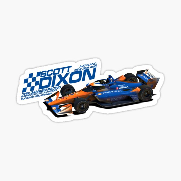 "Scott Dixon 2022 (blue)" Sticker by pdas1996 | Redbubble