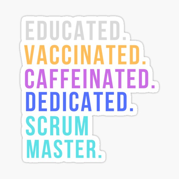 " Funny Scrum Master" Sticker by Saso22 | Redbubble