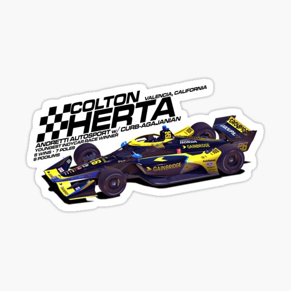"Colton Herta 2022 (black)" Sticker for Sale by pdas1996 | Redbubble