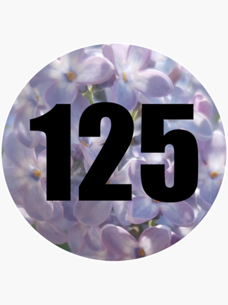 "number one hundred and twenty-five (125) purple lilac flowers ...