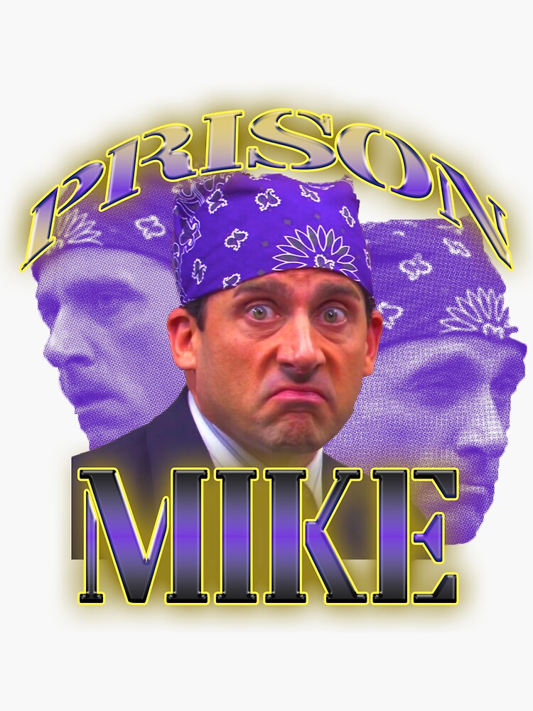 "Vintage Prison Mike" Sticker by BootWorldInc | Redbubble