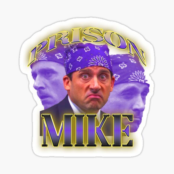 "Vintage Prison Mike" Sticker by BootWorldInc | Redbubble