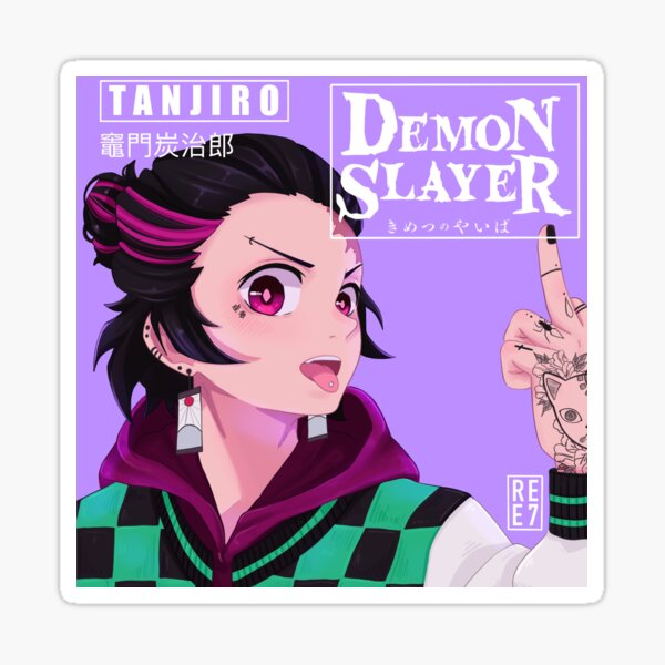 "Tanjiro" Sticker by reeart7 | Redbubble