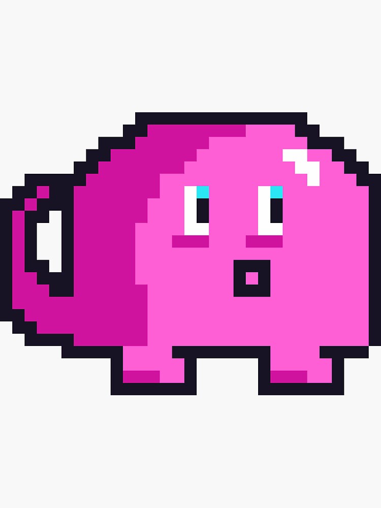 "Pixel art 8 bit cartoon" Sticker by skiesblue | Redbubble