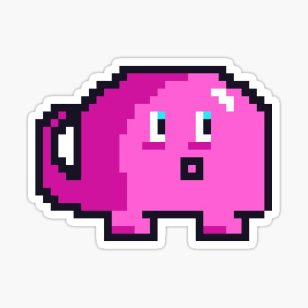 "Pixel art 8 bit cartoon" Sticker by skiesblue | Redbubble