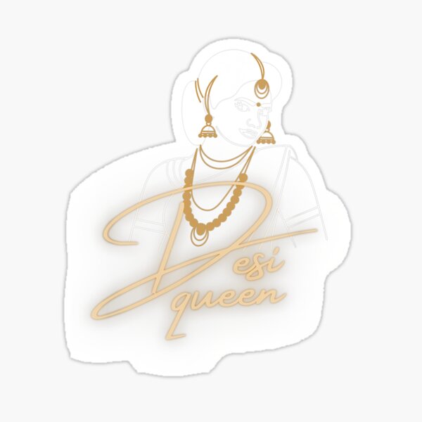 "Desi Queen Bollywood Style" Sticker by cocanut | Redbubble