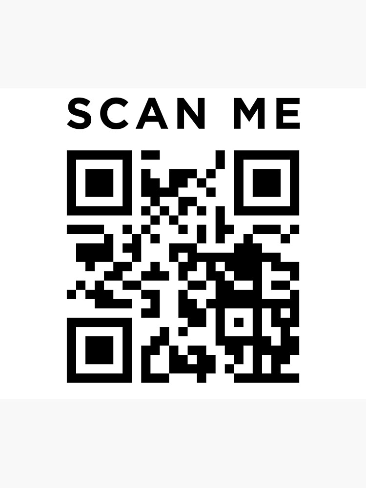 "Scan me Rickroll Qr code" Art Print for Sale by Bubbles0001 | Redbubble