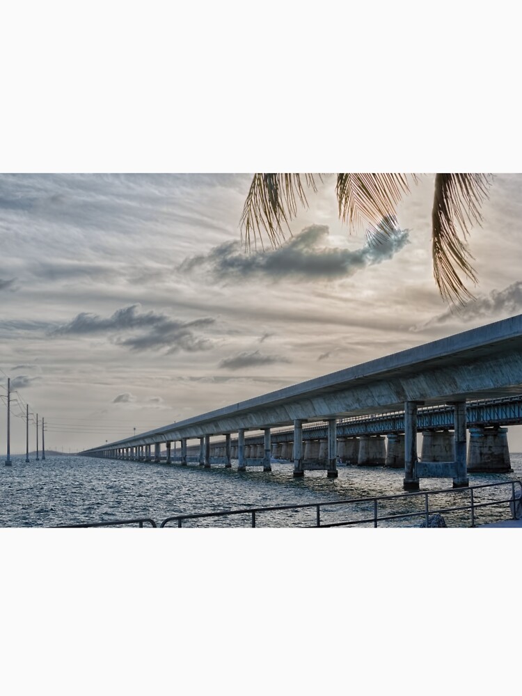 "Evening Fishing at the Seven Mile Bridge" T-shirt by Picturart | Redbubble