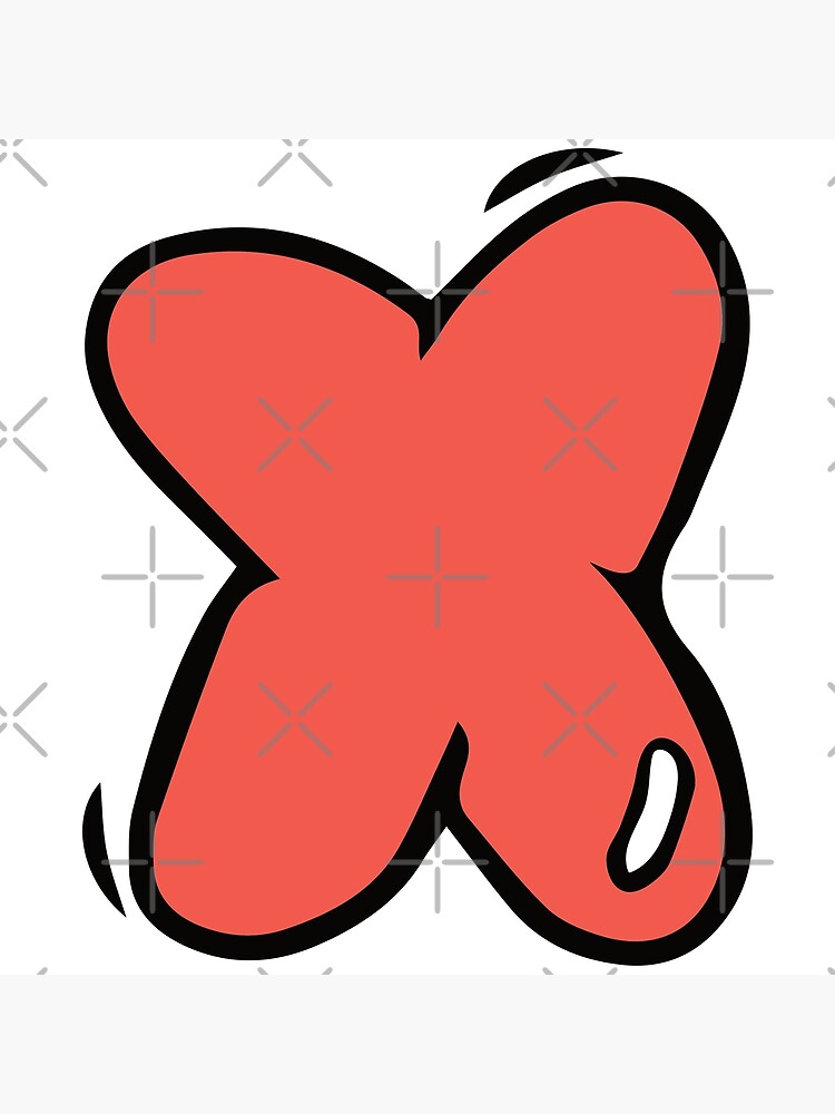 "Ornamental Letter X, Monogram Letter Ornament, Graffiti Letters ...