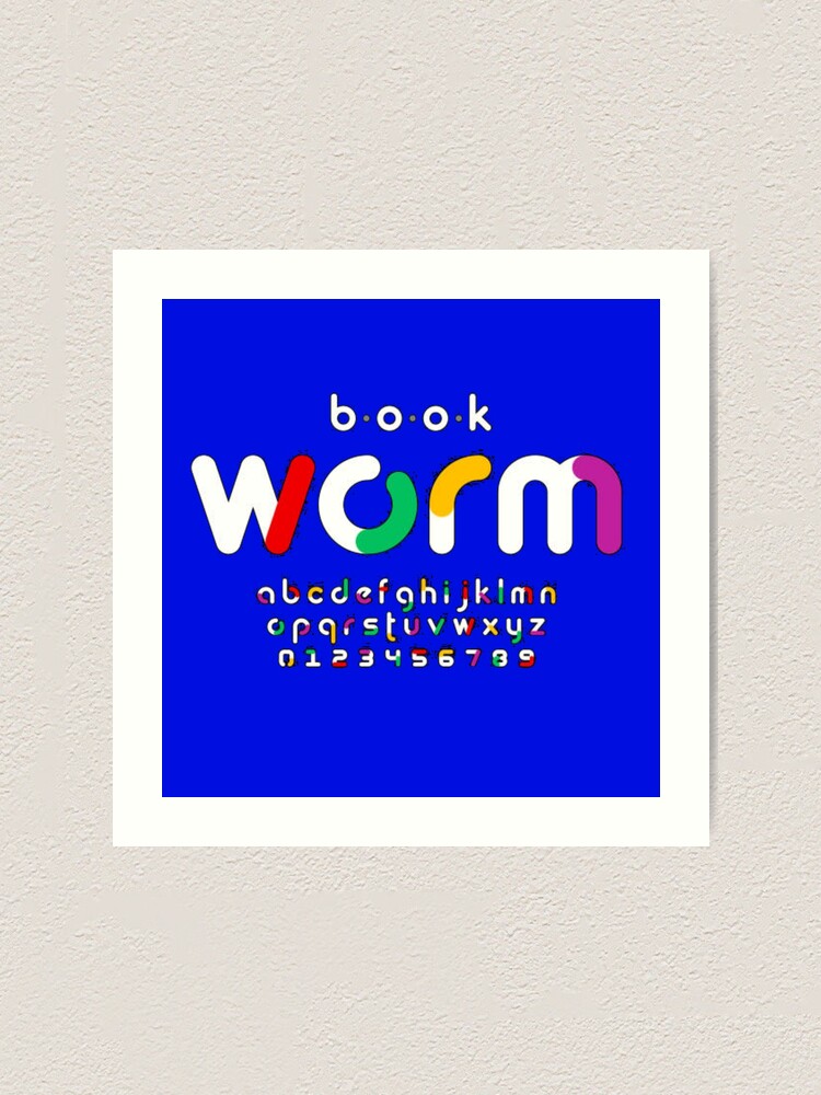 "Bookworm - Love To Read Alphabet" Art Print by Teepocalypse | Redbubble