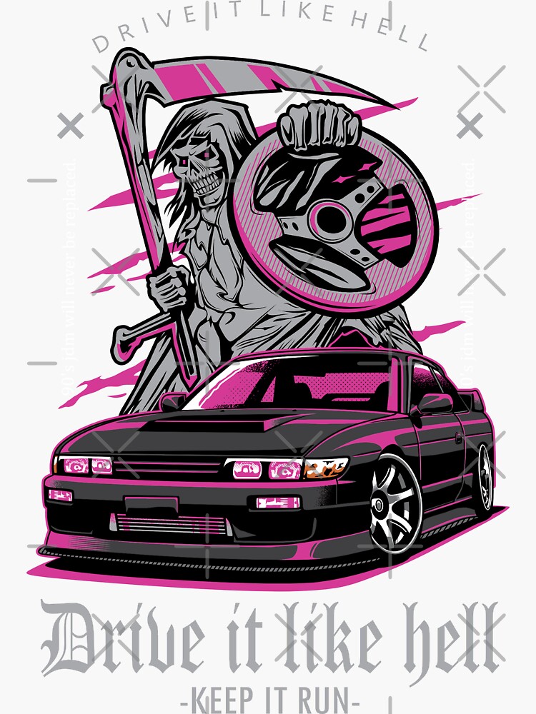 "Nissan Silvia s13" Sticker by Aliaksandr | Redbubble