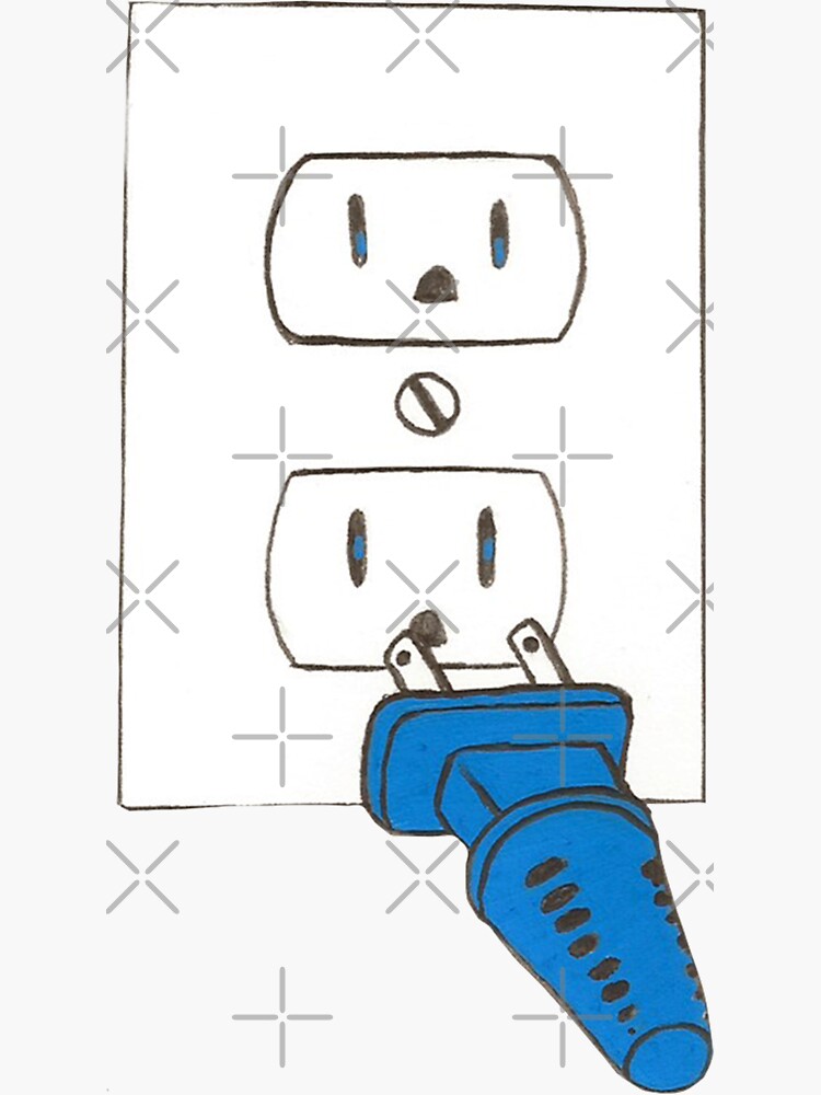 "Connect" Sticker by Nevermind-artss | Redbubble